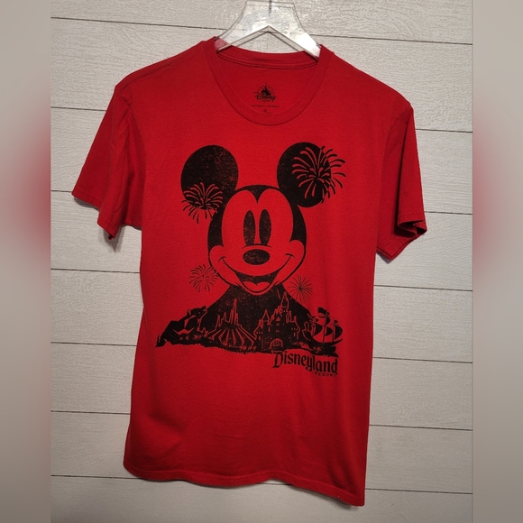 Disney | Shirts | Disneyland Red Mickey Mouse Shirt | Poshmark